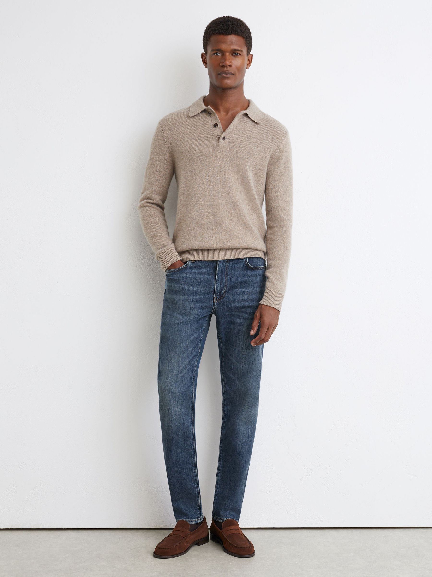 REISS Floyd Comfort-Stretch Slim-Fit Jeans